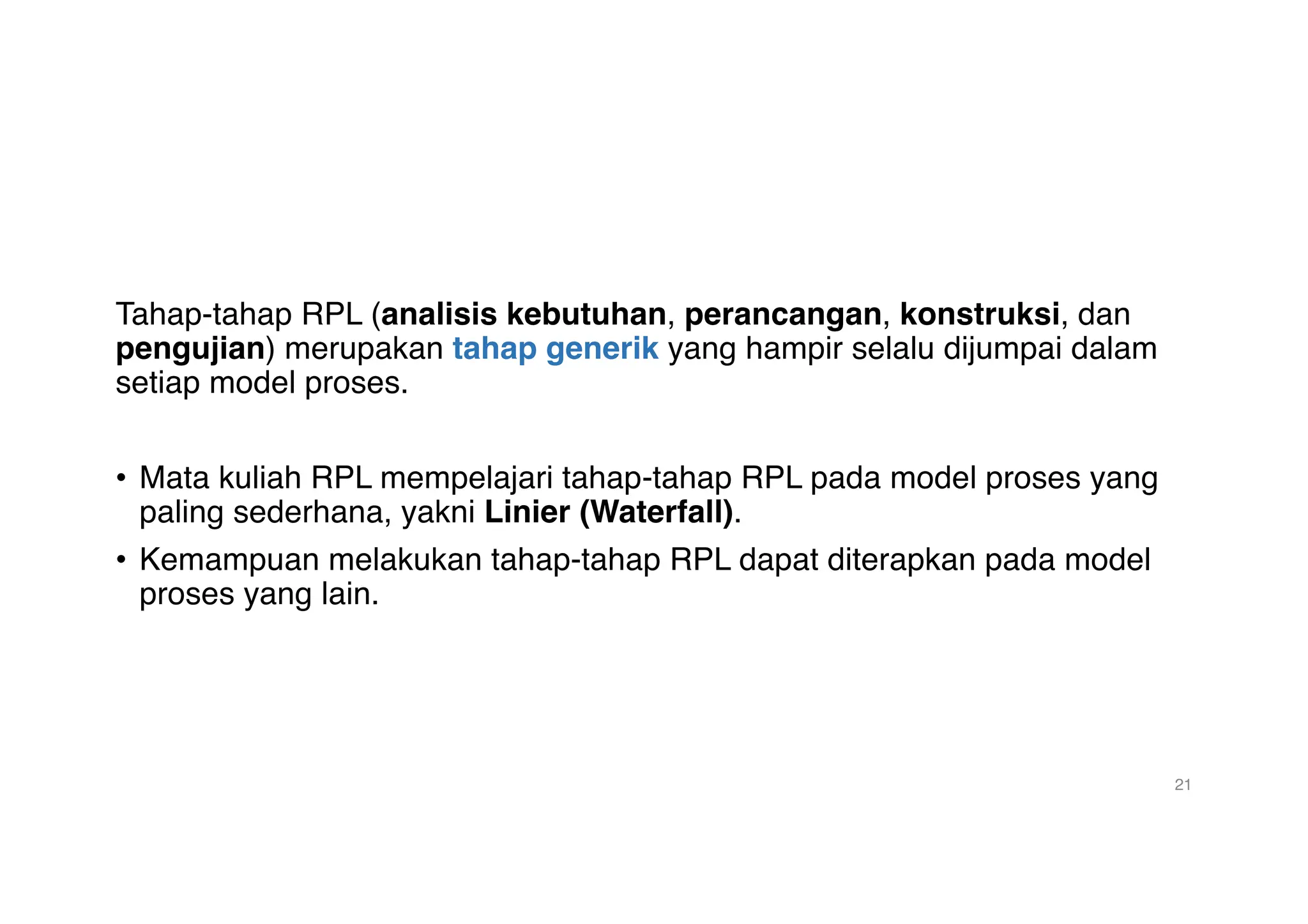 model proses dalam pengembangan perangkat lunak | PDF