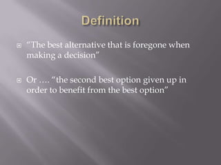 1.2 opportunity cost and factors of production | PPT