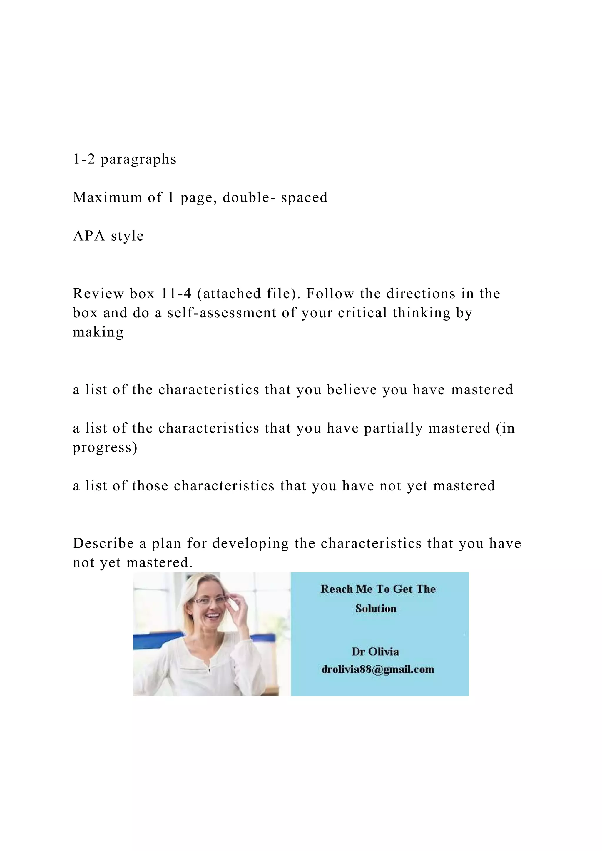 1-2 paragraphsMaximum of 1 page, double- spacedAPA sty.docx