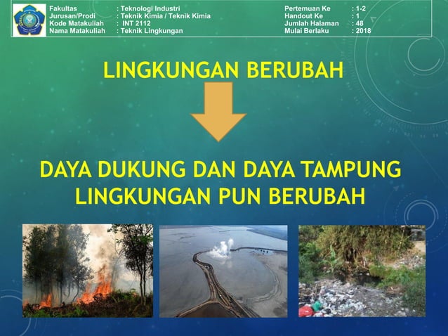 1-2 Pengantar Teknik Lingkungan, Peraturan, Daya dukung dan Daya Tampung lingkungan.pdf