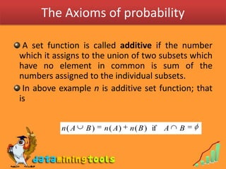 Probability And Its Axioms | PPTX