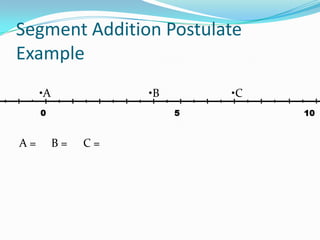 1.2 Ruler Postulates | PPTX
