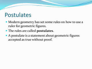 1.2 Ruler Postulates | PPTX