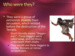 Sicarii & Poster Activity | PPT