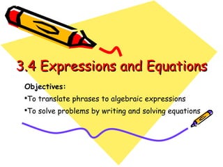 1.2 simplifying expressions and order of operations | PPT