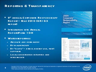 Suzanne Fallender, Intel Corporation - Intel and Water Conservation ...