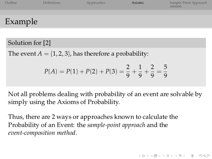 Probability Theory: Probabilistic Model of an Experiment & Sample-poi…