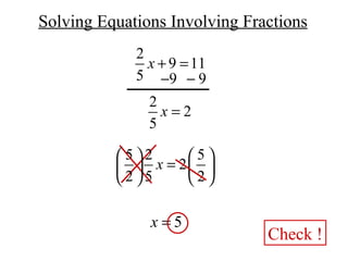 1.3 Solving Linear Equations | PPT