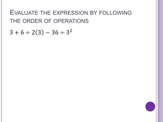 1.3 Algebraic Expressions | PPTX
