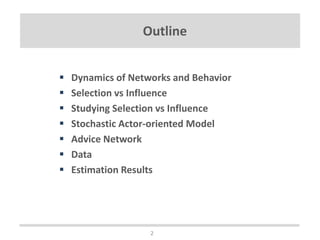 Studying Social Selection vs Social Influence in Virtual Financial Communities | PDF