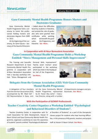 GCMHP Newletter (Jan - March) 2014 | PDF