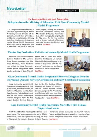GCMHP Newletter (Jan - March) 2014 | PDF
