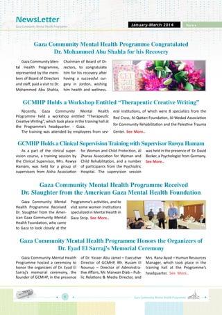 GCMHP Newletter (Jan - March) 2014 | PDF