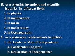 1 3-1 benjamin franklin | PPT