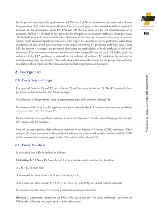Assessment and linear programming under fuzzy conditions | PDF