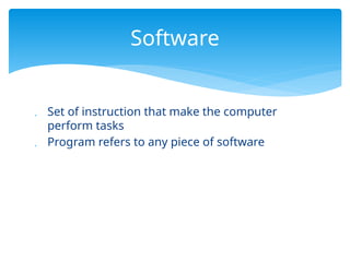 Parts of Computer.pptx BCA sem 1 Computer Fundamentals | PPT
