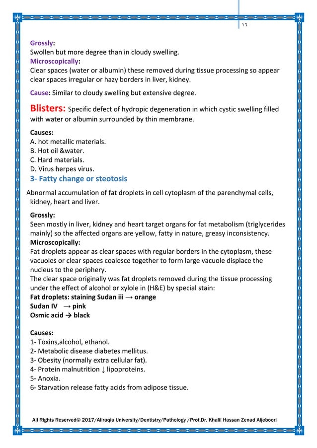 1 to 30 General Pathology lectures | PDF