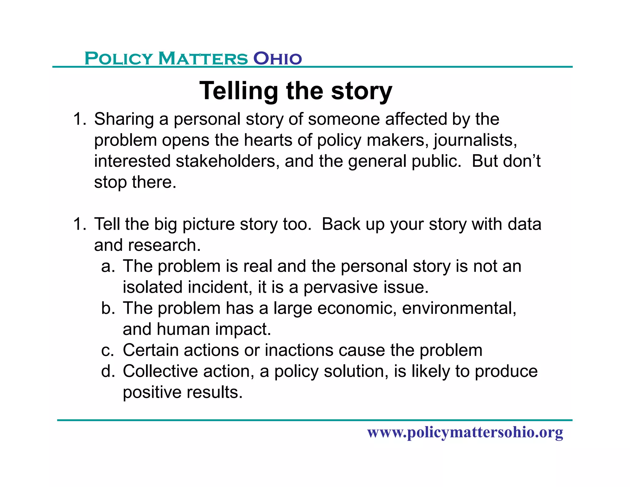 Using Data to Tell a Campaign Story | PPT
