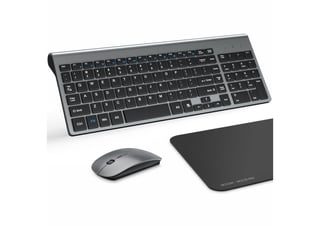 MOOJAY Ultra Slim Wireless Keyboard and Mouse Combo – Productivity ...