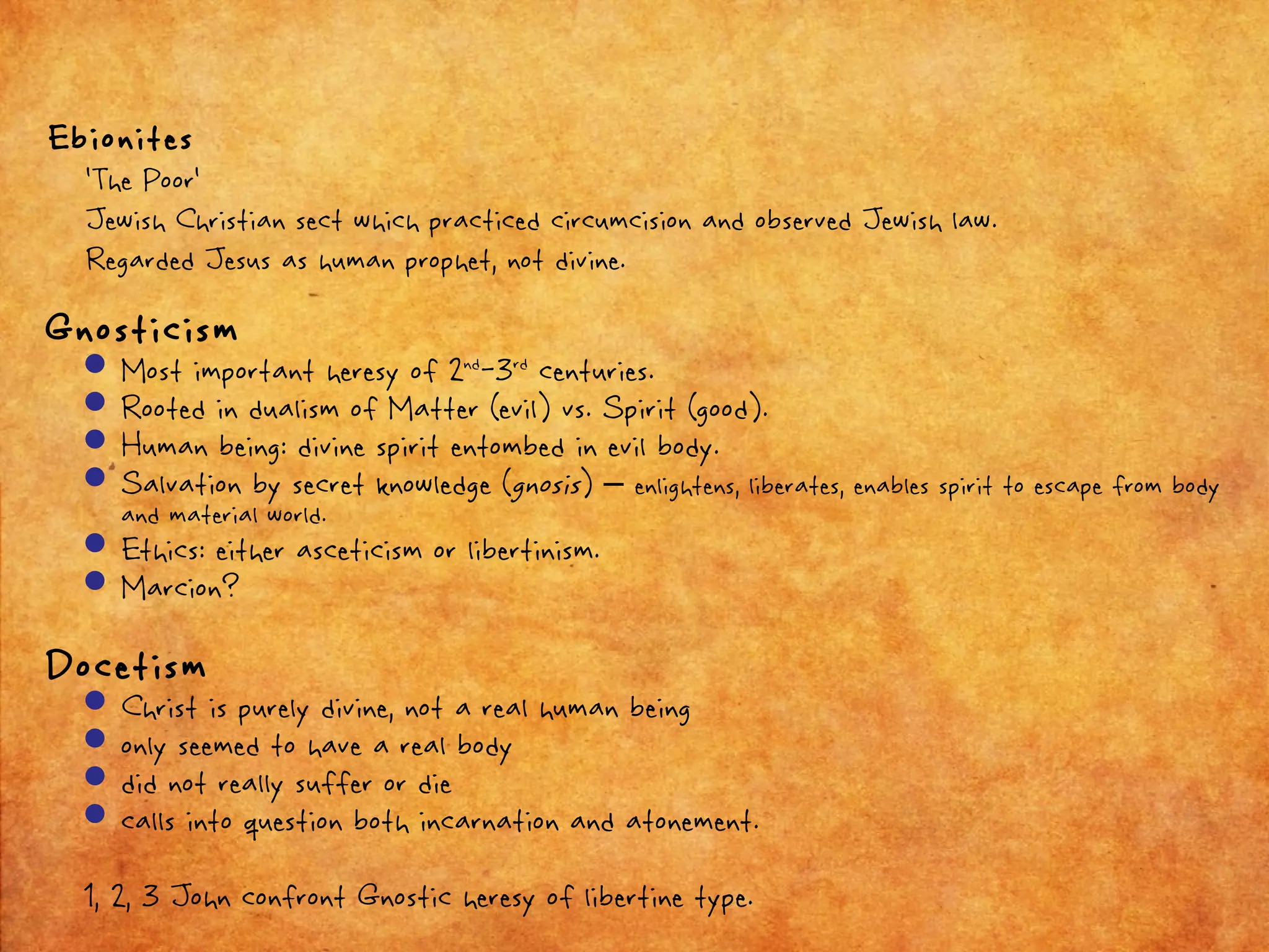 1.3 canon, creeds and heresy presentation | PPT