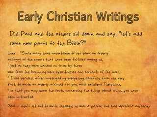 1.3 canon, creeds and heresy presentation | PPT