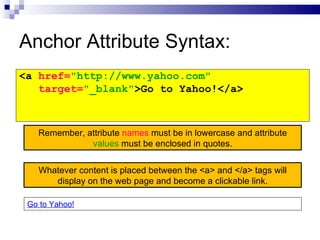 1.3 creating links | PPT