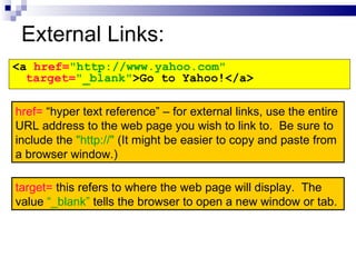 1.3 creating links | PPT