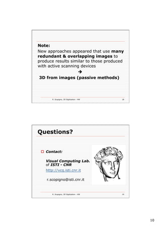 3d scanning techniques | PDF