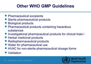 1 3 gmp-purpose-principles-guidelines | PPT