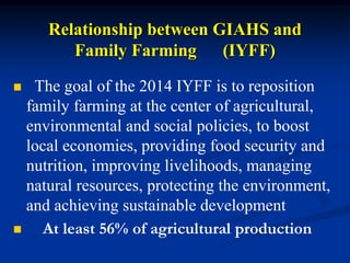 Keynote Speech: The importance and prospect of Globally Important ...