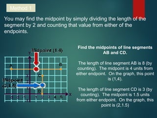 1-3 Midpoint Formula lesson in math 10ppt | PPT