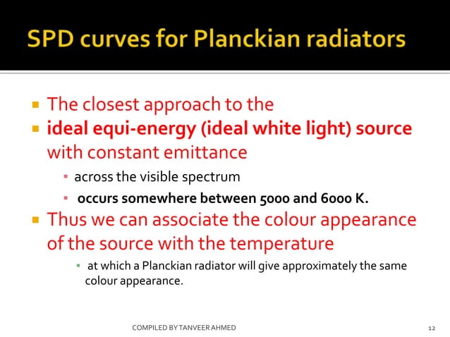 1.3 planckian radiators and colour temperature | PPT