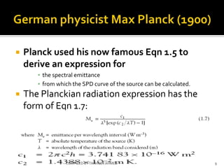 1.3 planckian radiators and colour temperature | PPT
