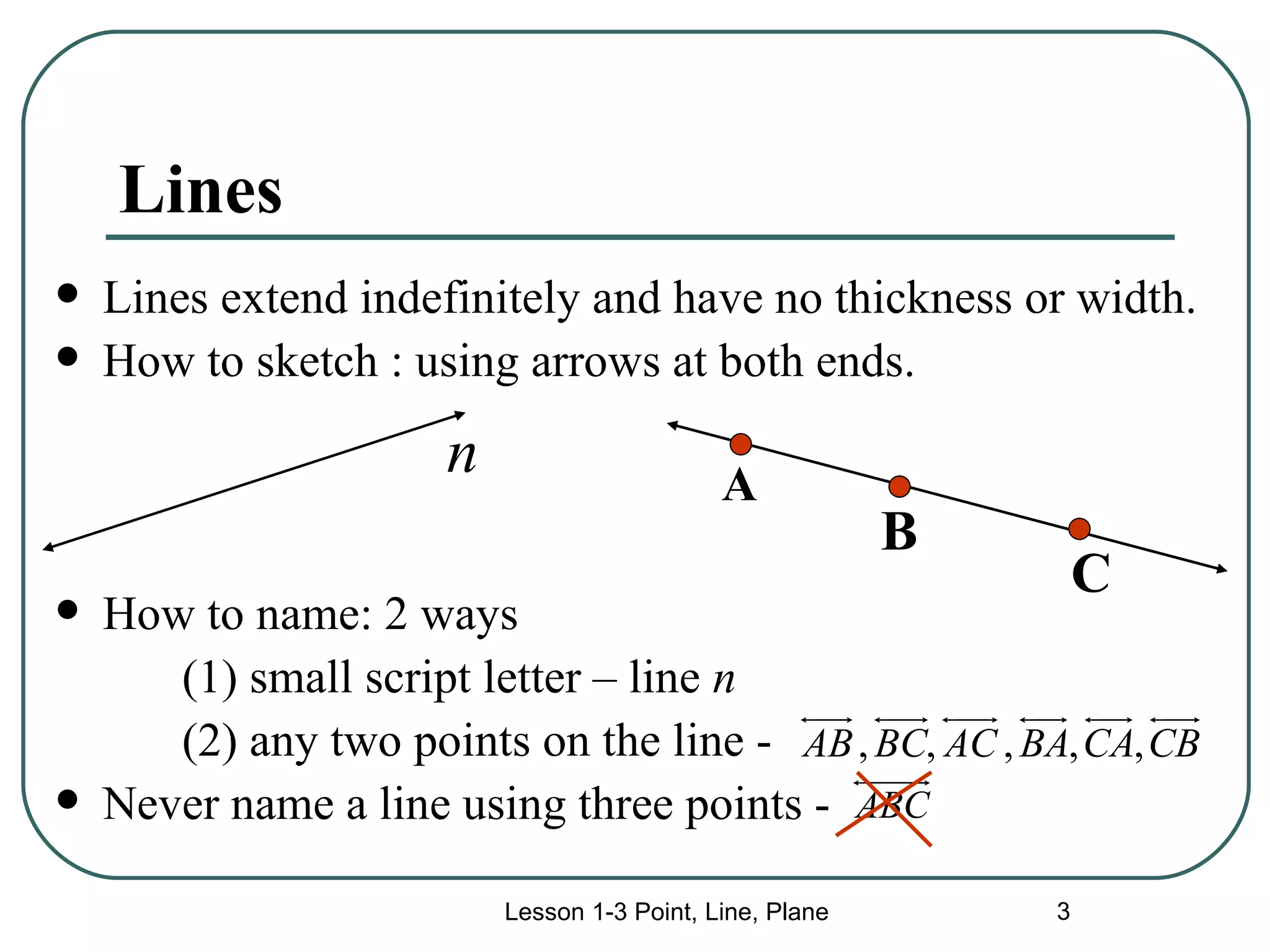 1 3 points, lines, planes | PPT
