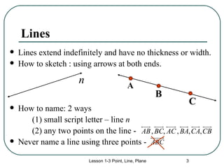 1 3 points, lines, planes | PPT