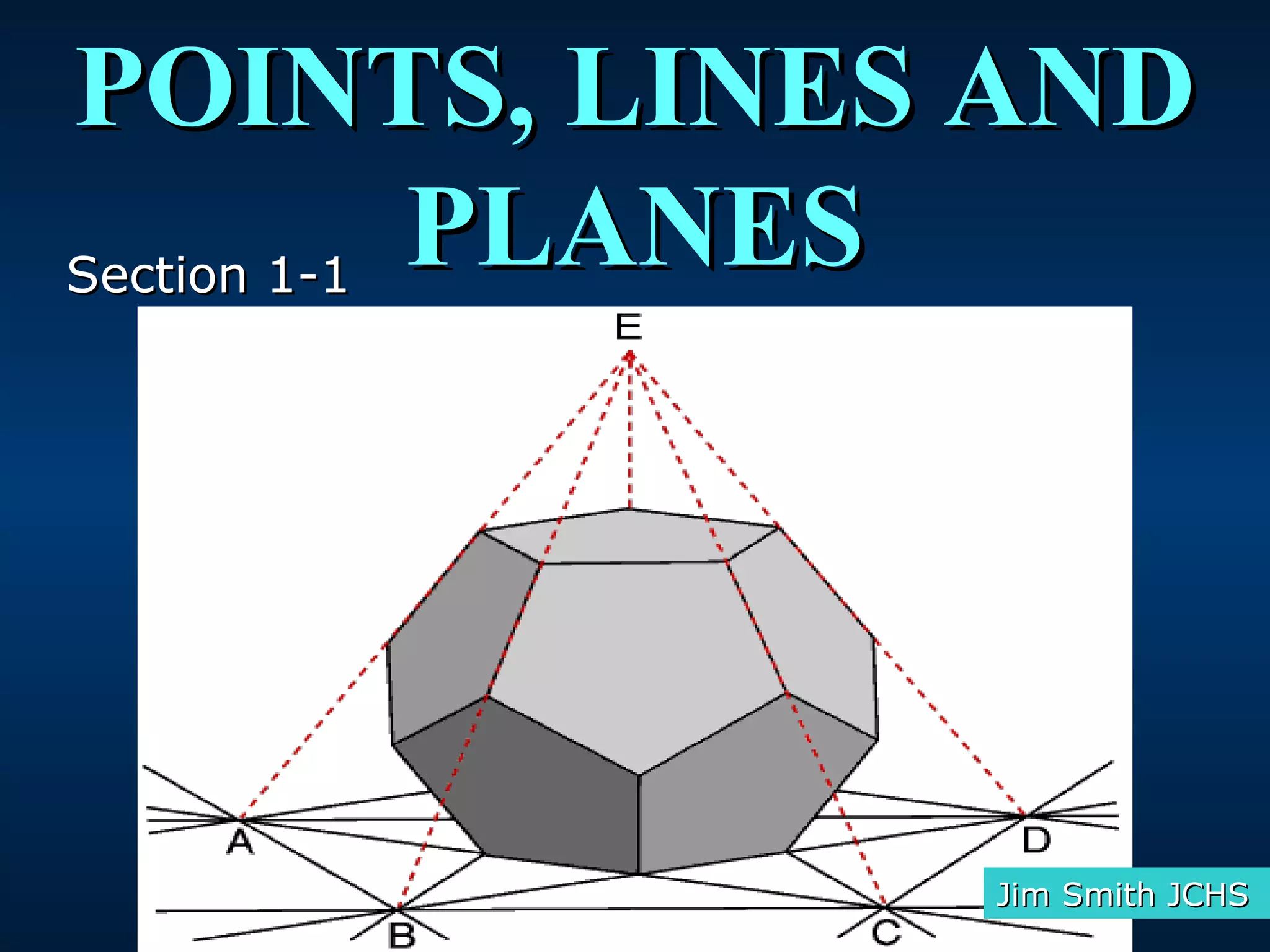 1 3 points, planes, and lines | PPT