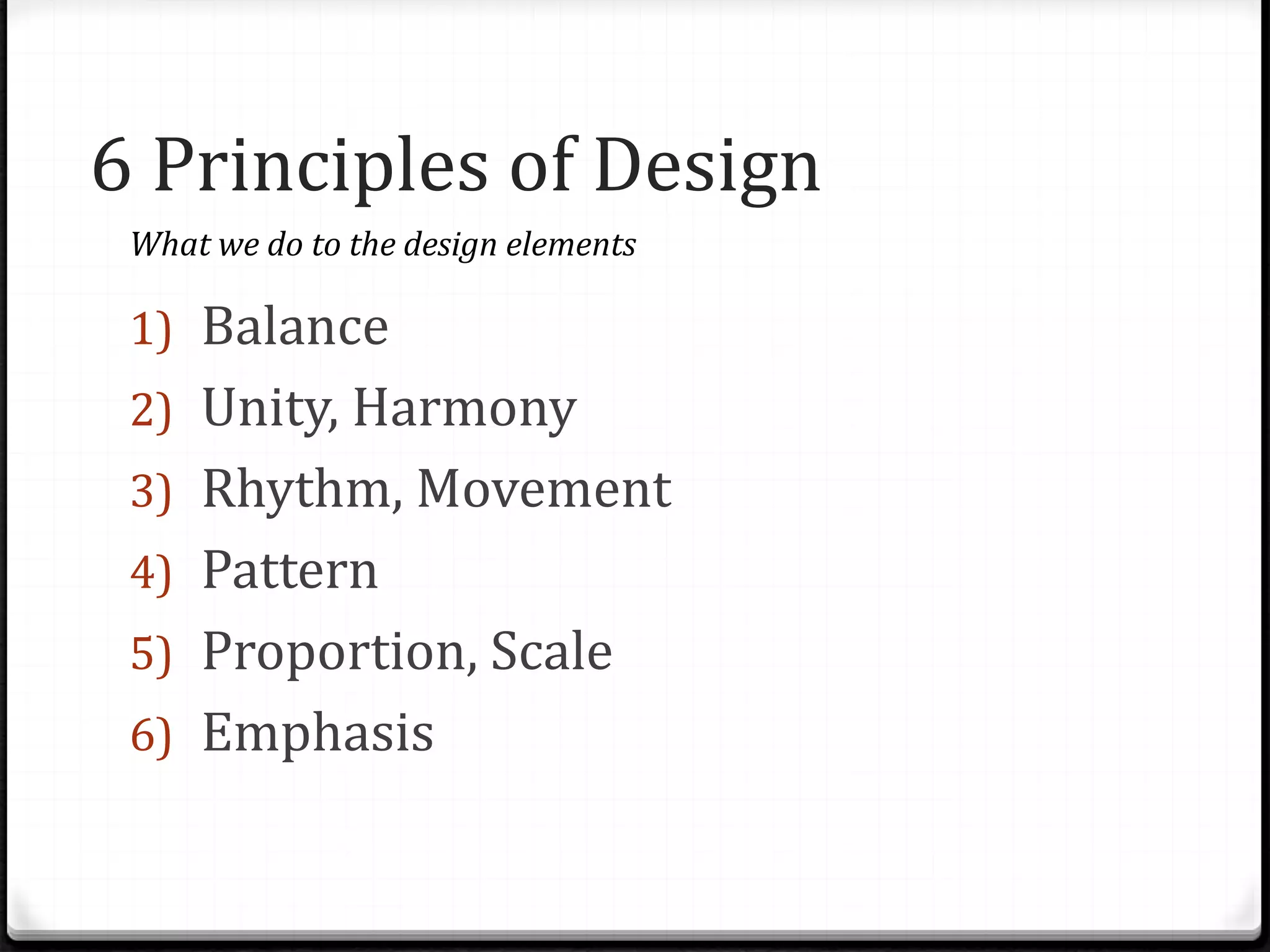 1-2 Principles of Design lecture | PPT