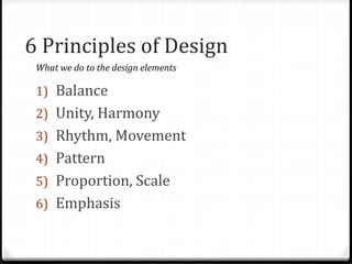 1-2 Principles of Design lecture | PPT