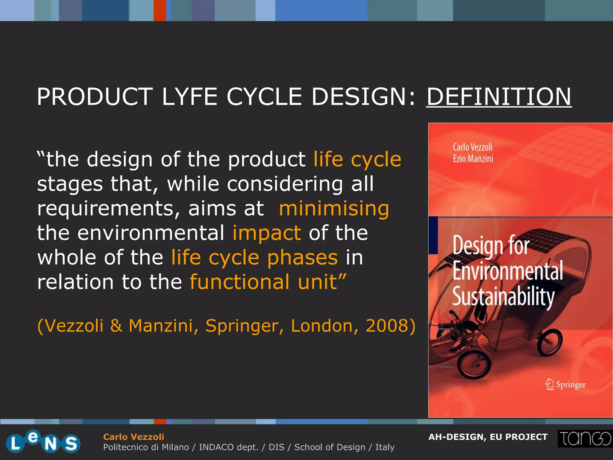 1.3 product life cycle design vezzoli 11-12 (41) | PPT