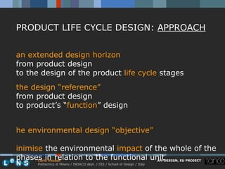 1.3 product life cycle design vezzoli 11-12 (41) | PPT