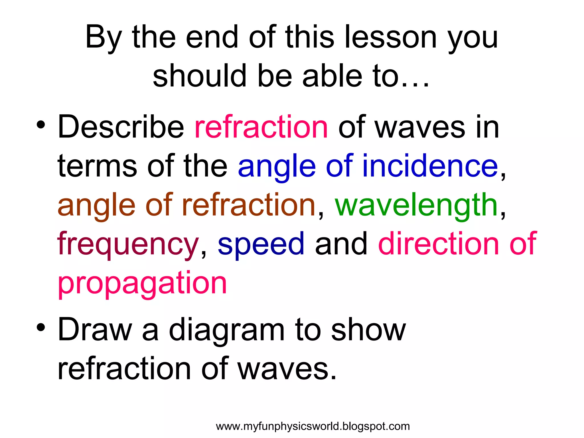 1.3 refraction | PPT