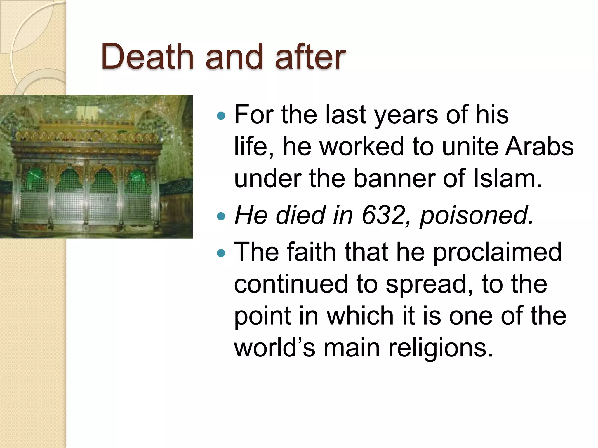 Rise of Islam: Muhammad | PPTX