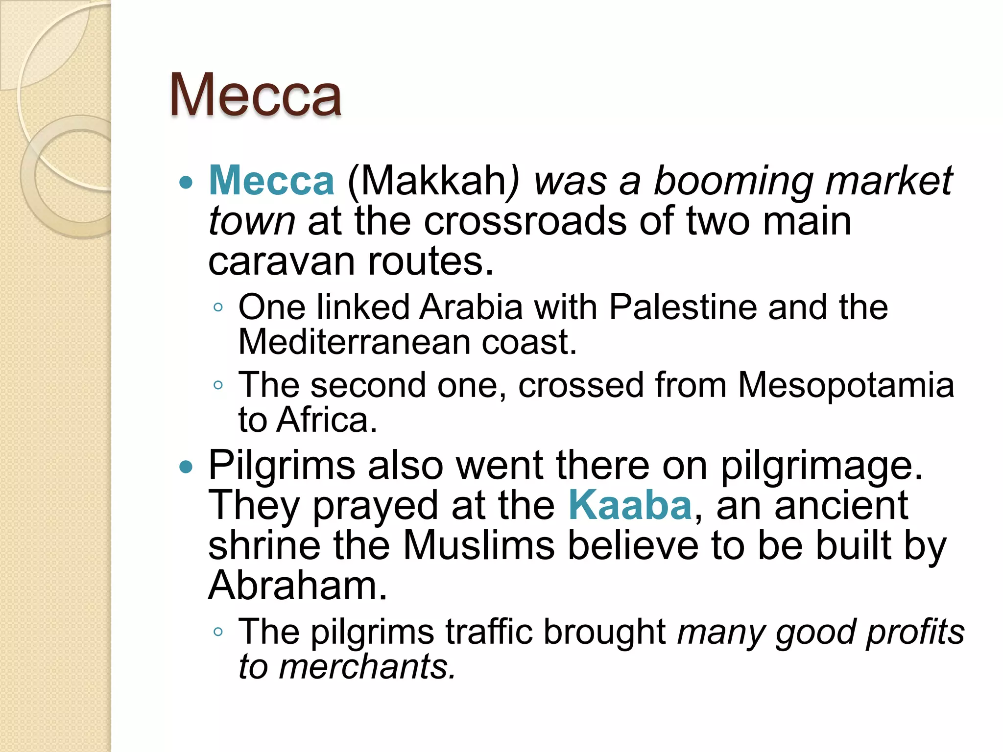 Rise of Islam: Muhammad | PPTX