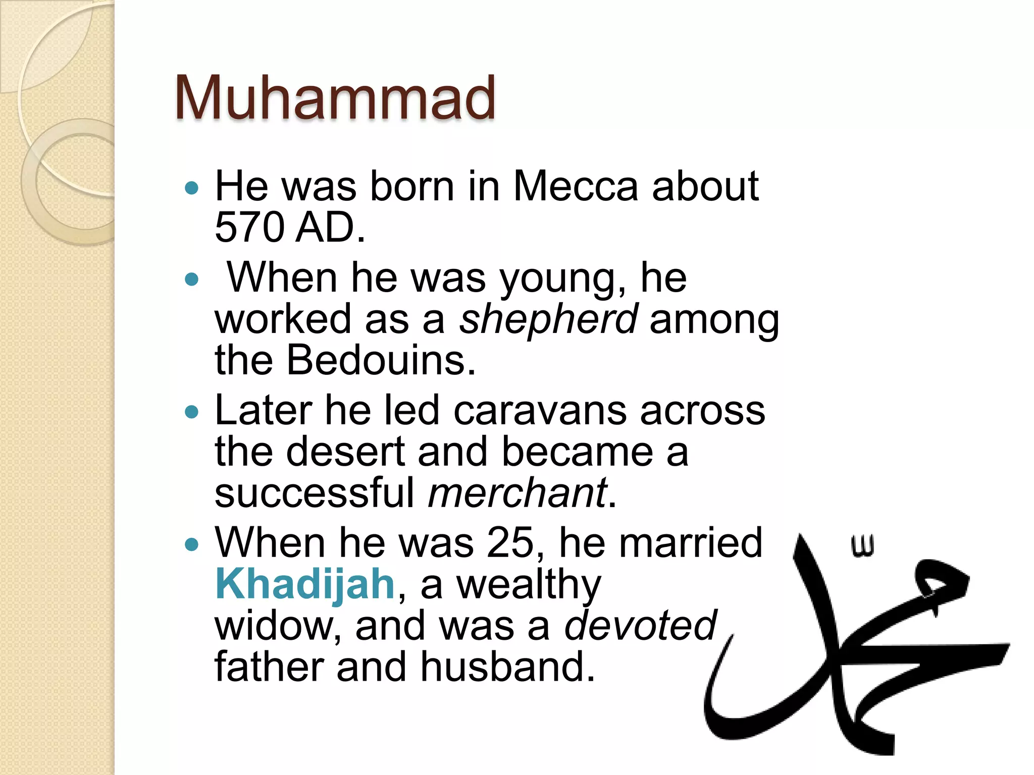 Rise of Islam: Muhammad | PPTX