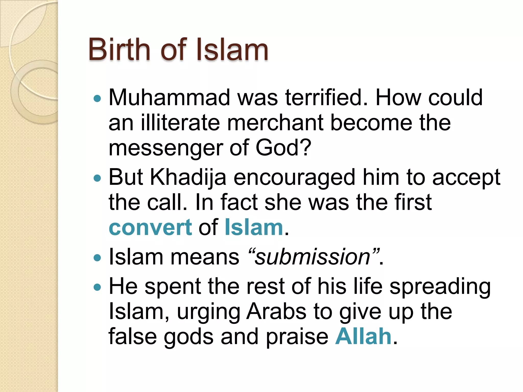 Rise of Islam: Muhammad | PPTX