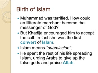 Rise of Islam: Muhammad | PPTX
