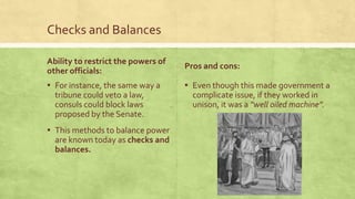 Roman government | PPTX