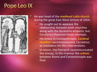 Pope Leo Ix And Patriarch Michael Cerularius