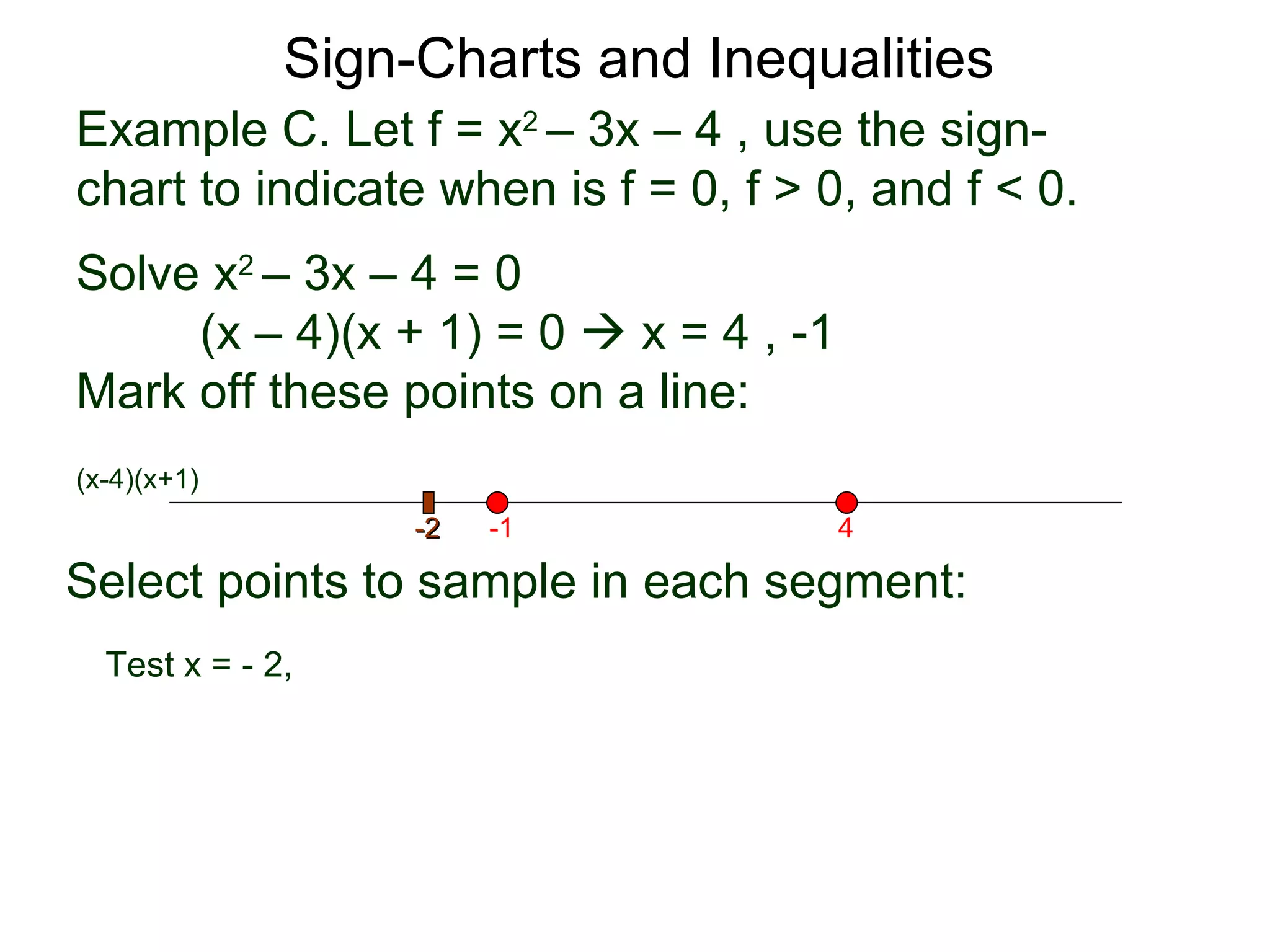 1.3 sign charts and inequalities | PPT | Computing | Technology & Computing