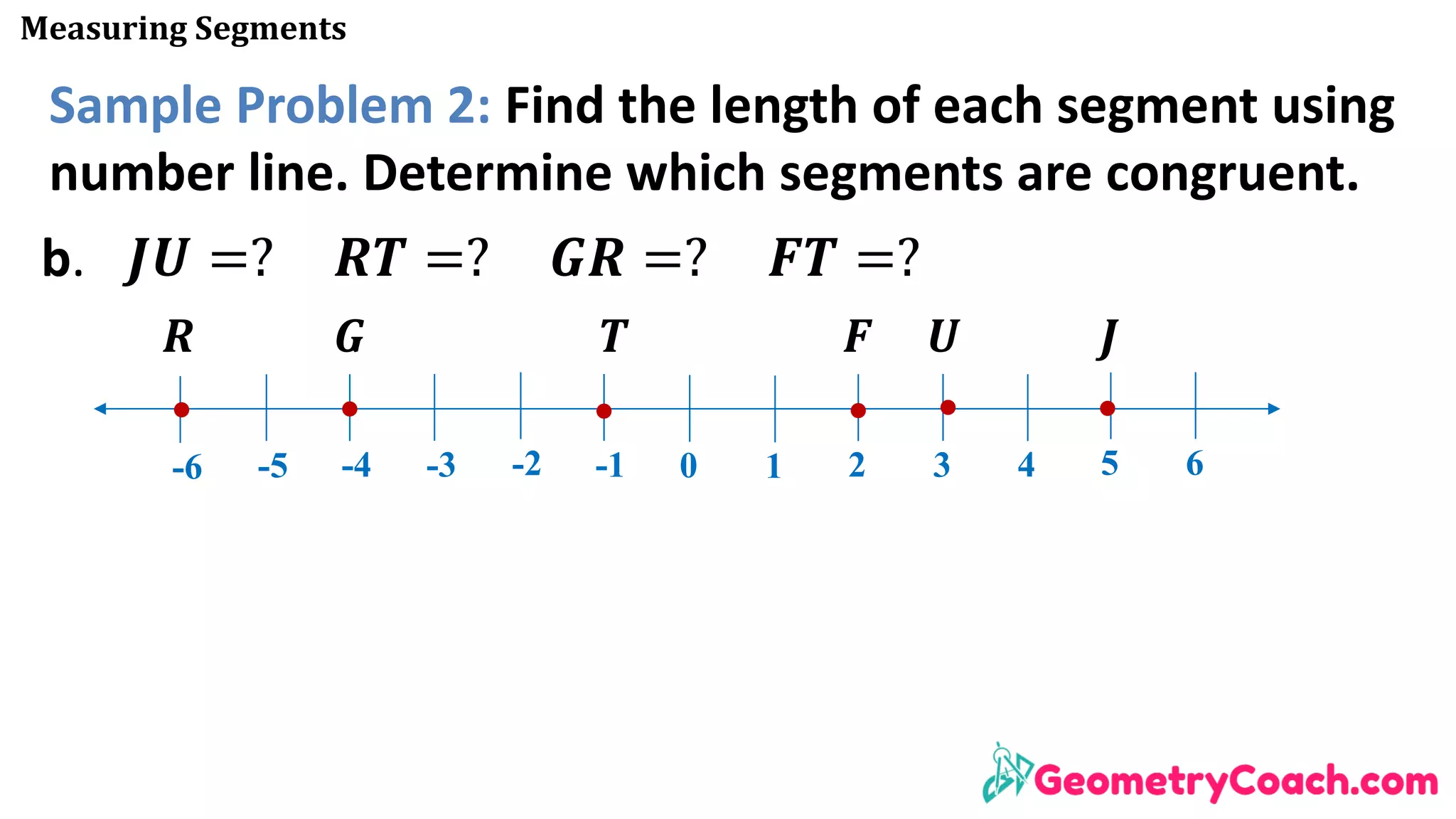 1-3 Measuring Segments | PPT